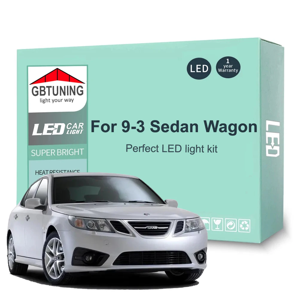 17Pcs-Canbus-LED-Interior-Light-Bulb-Kit-For-Saab-9-3-93-YS3F-Sedan ...