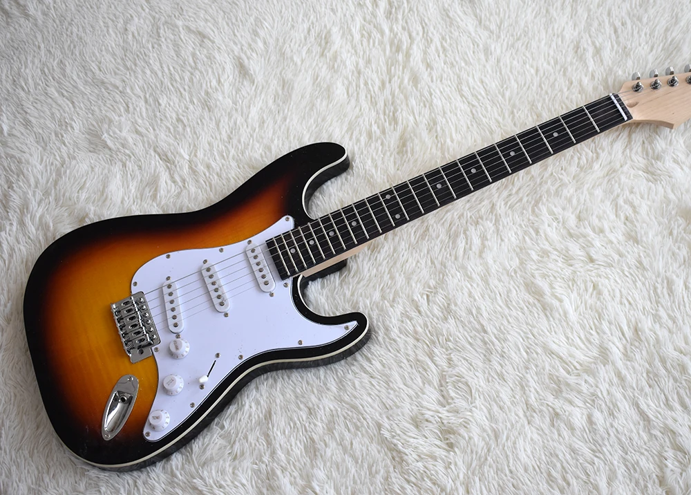 Sales-of-6-string-electric-guitar-sunset-color-single-wrapped-tiger ...