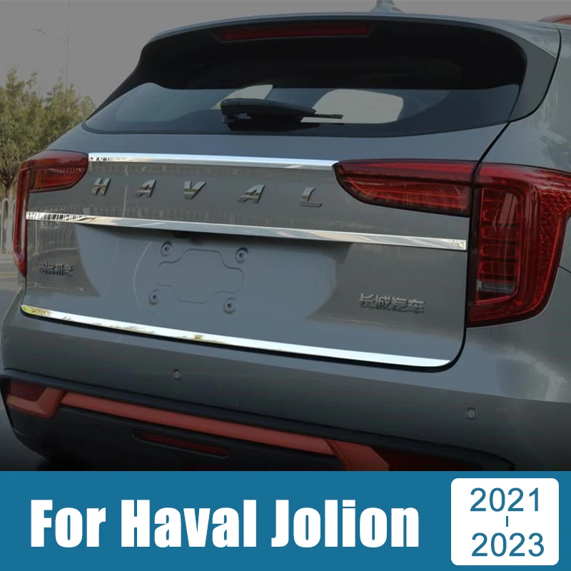 For-Haval-Jolion-2021-2022-2023-Stainless-Steel-Car-Tailgate-Rear-Trunk ...