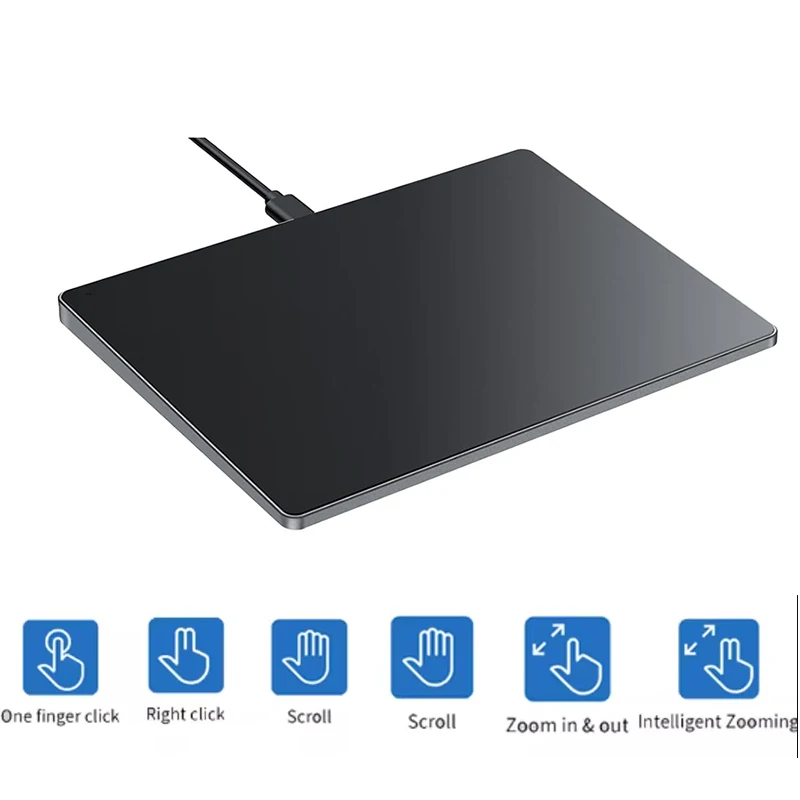Trackpad-multit-ctil-rat-n-ultrafino-de-aluminio-con-cable-USB-para ...