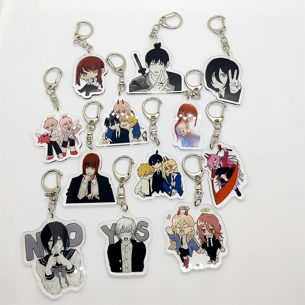 Anime-Chainsaw-Man-Keychains-Cartoon-Cosplay-Figure-Women-Men-Car-Key ...