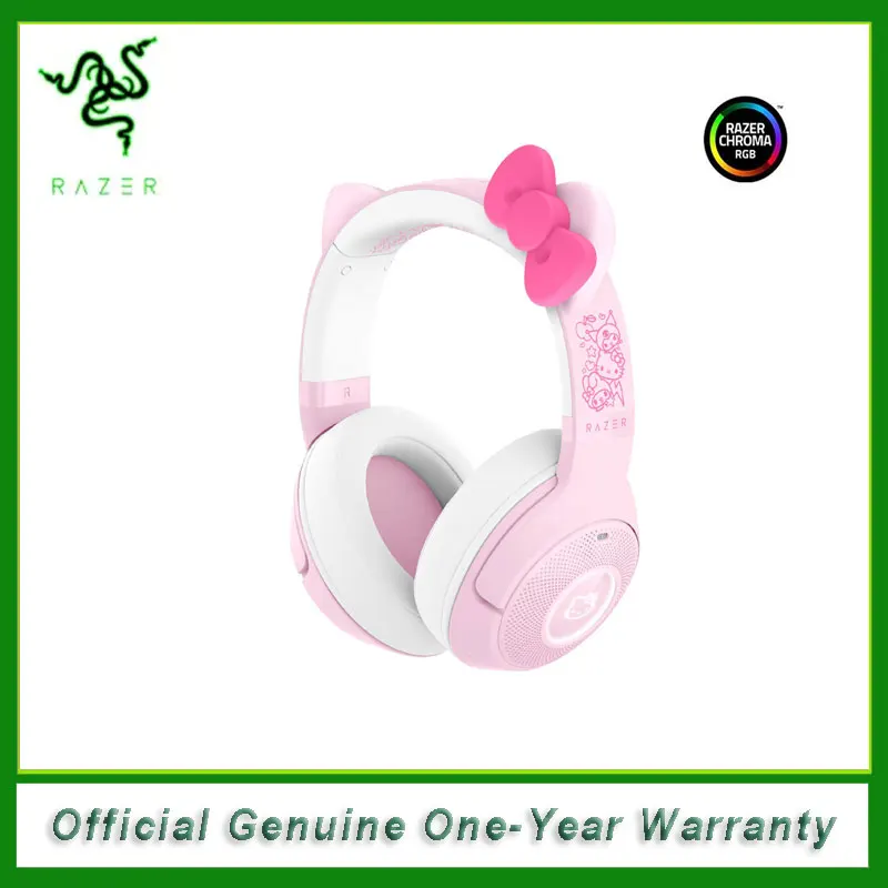 Razer-Kraken-Kitty-V2-BT-Hello-Kitty-Friends-Edition-Fone-de-ouvido-sem ...