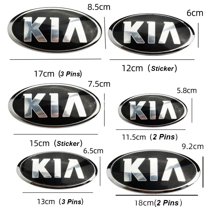 Car-Front-Grille-Logo-for-KIA-K2-K3-KX3-K4-K5-Cerato-Forte-Carnival ...