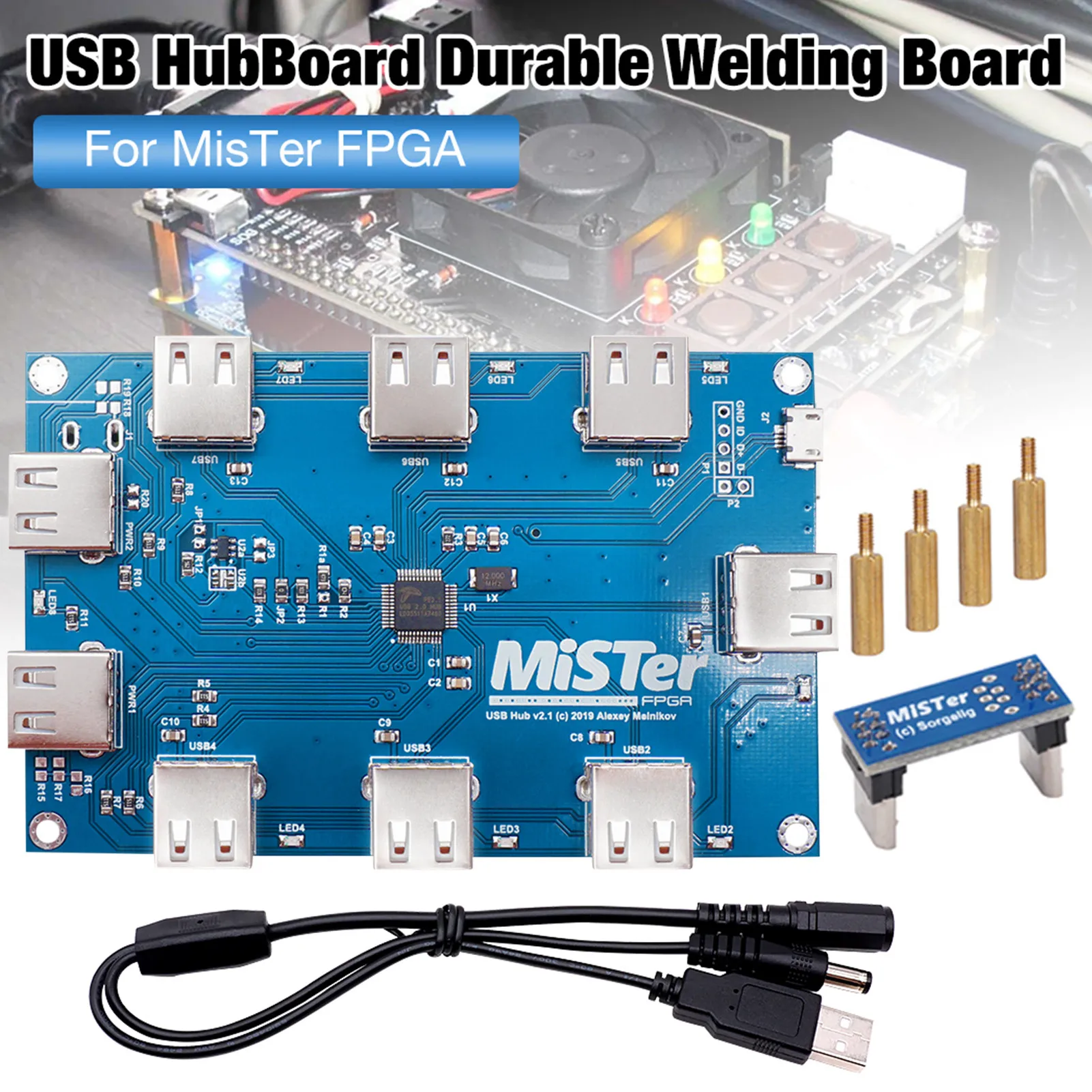 Dc 5v Usb Hub Micro Usb Hub Concentrator 7 Ports Usb Expansion Board ...