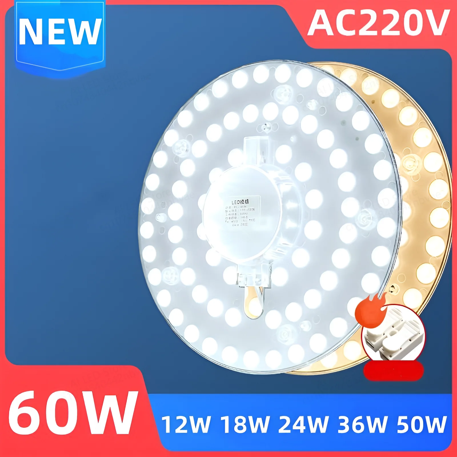 60w 50w 36w 24w 18w 12w LED Ring Panel Kreis Licht LED runde ...
