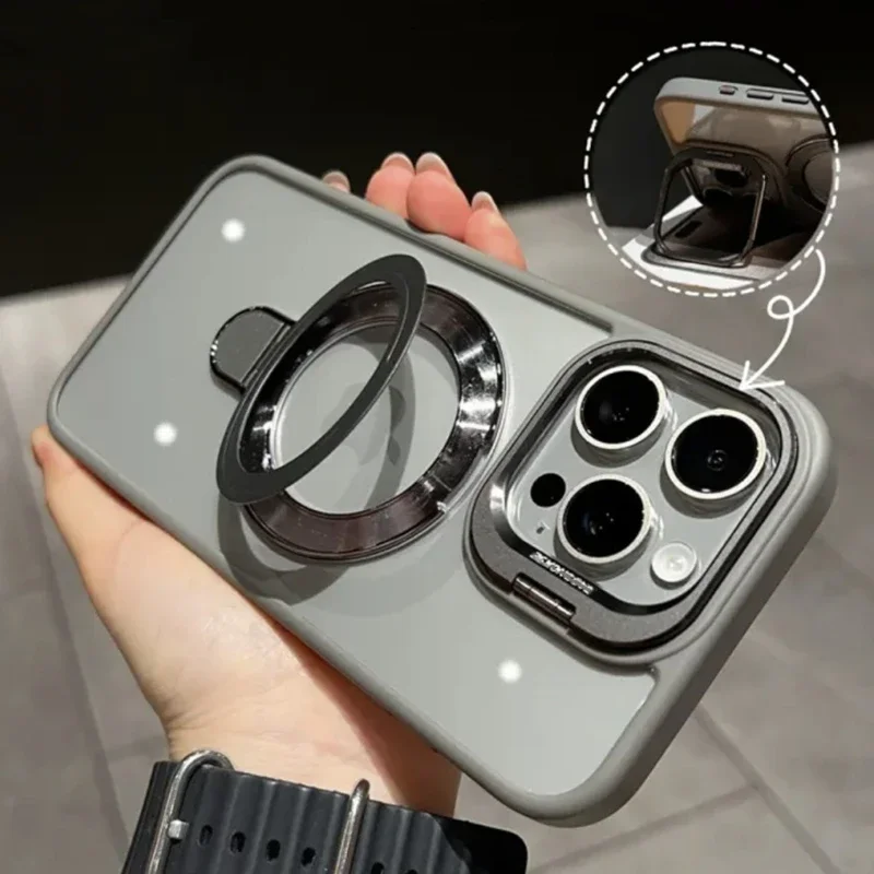 Con-dos-anillos-de-Metal-funda-con-soporte-para-iPhone-15-14-13-12-11 ...