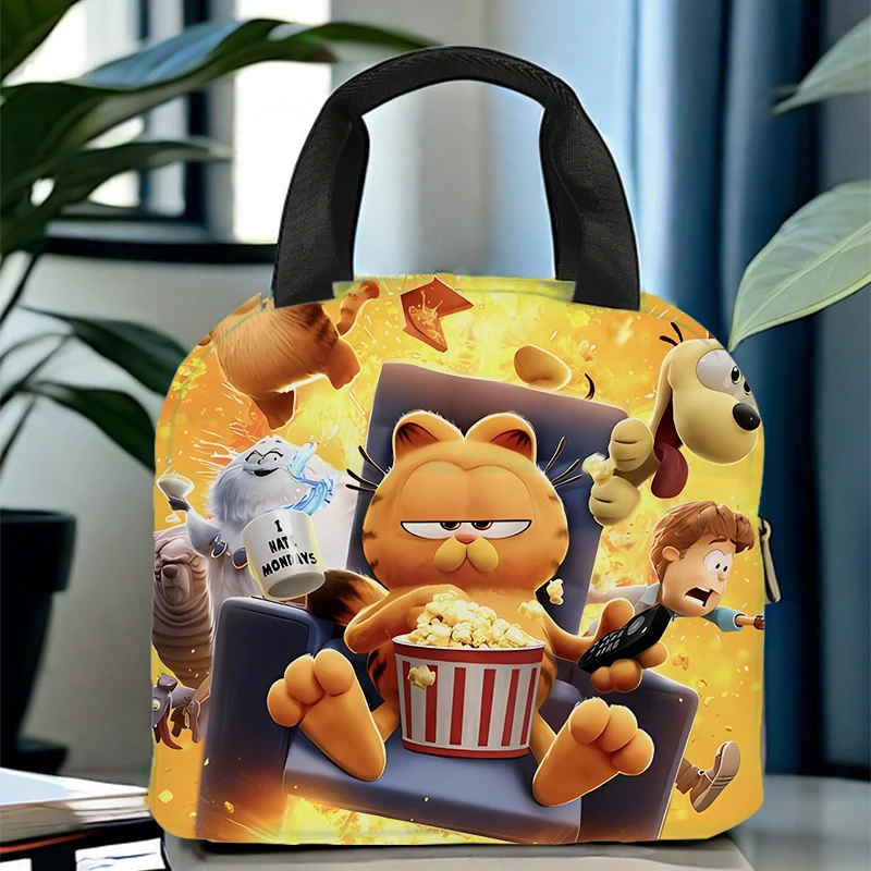 Garfieldes-Bolsa-de-almuerzo-port-til-Sanrio-Anime-para-ni-os-bolsa-de ...