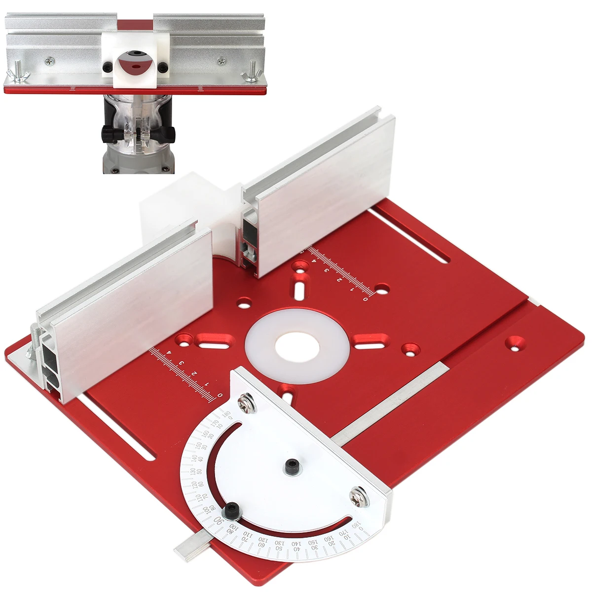 Aluminium-Router-Table-Insert-Plate-Woodworking-Trimmer-Electric-Wood ...