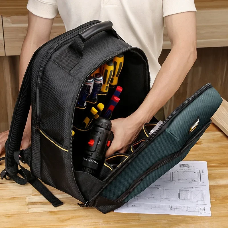 Multifunctional-Tool-Backpack-Portable-Repair-Tools-Storage-Kit-Wrench ...