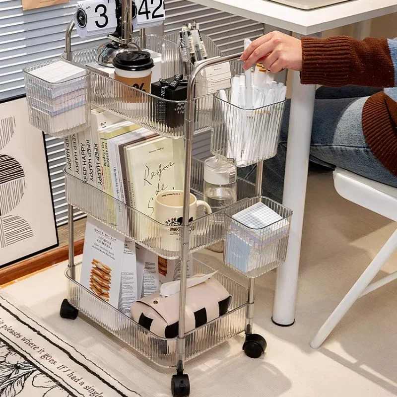 Transparent-Acrylic-Home-Organizer-Multi-layer-Removable-Storage-Cart ...