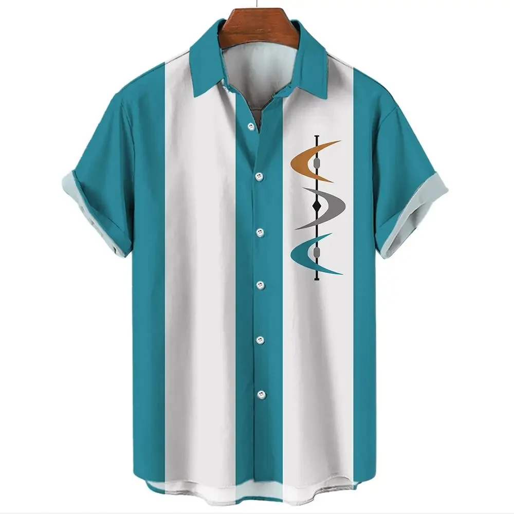 Vintage-Men-s-Shirt-for-men-Fashion-Pattern-Stripes-Tops-Summer-Men-s ...