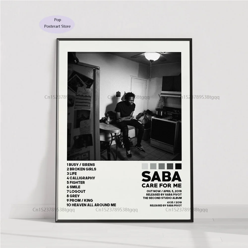 GX1767-Saba-Poster-Care-For-Me-Music-Album-Cover-Tracklist-Poster ...