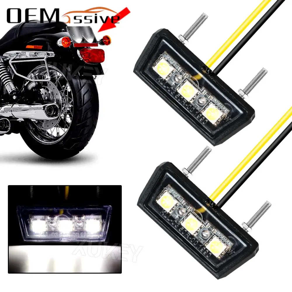 2PCS-12V-6000K-UNIVERSAL-MINI-WHITE-LED-NUMBER-LICENSE-PLATE-LIGHT ...