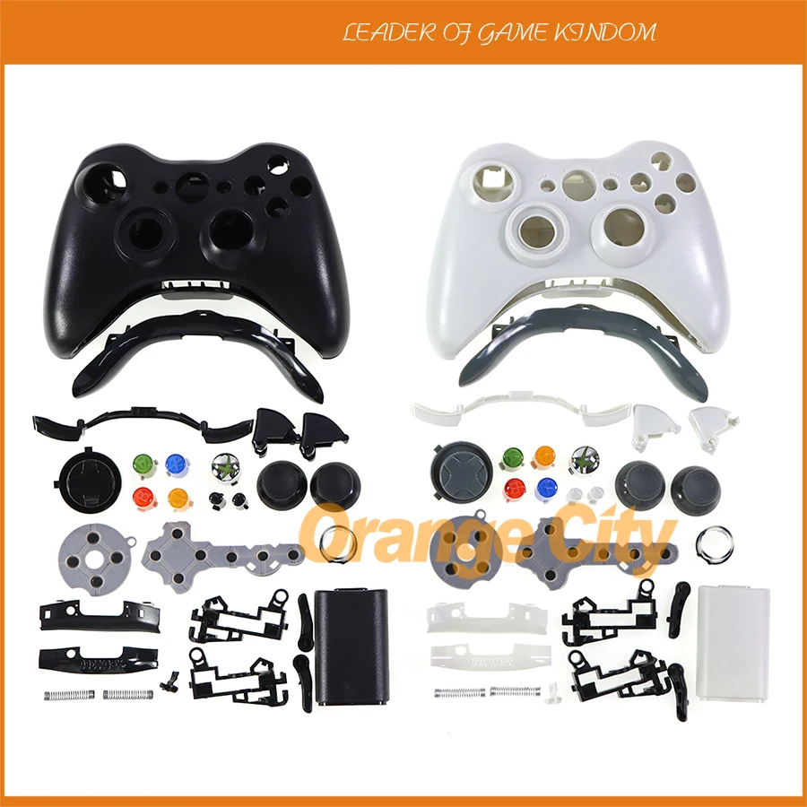 1Set-For-Xbox360-Wireless-Controller-Case-Cover-Kit-Thumbsticks-For ...