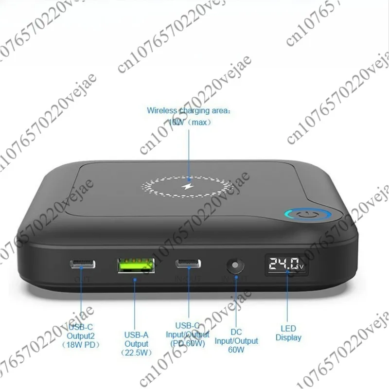 Portable CPAP power bank DC 12-24V 19V output 30000 24000Mah USB Type-c ...