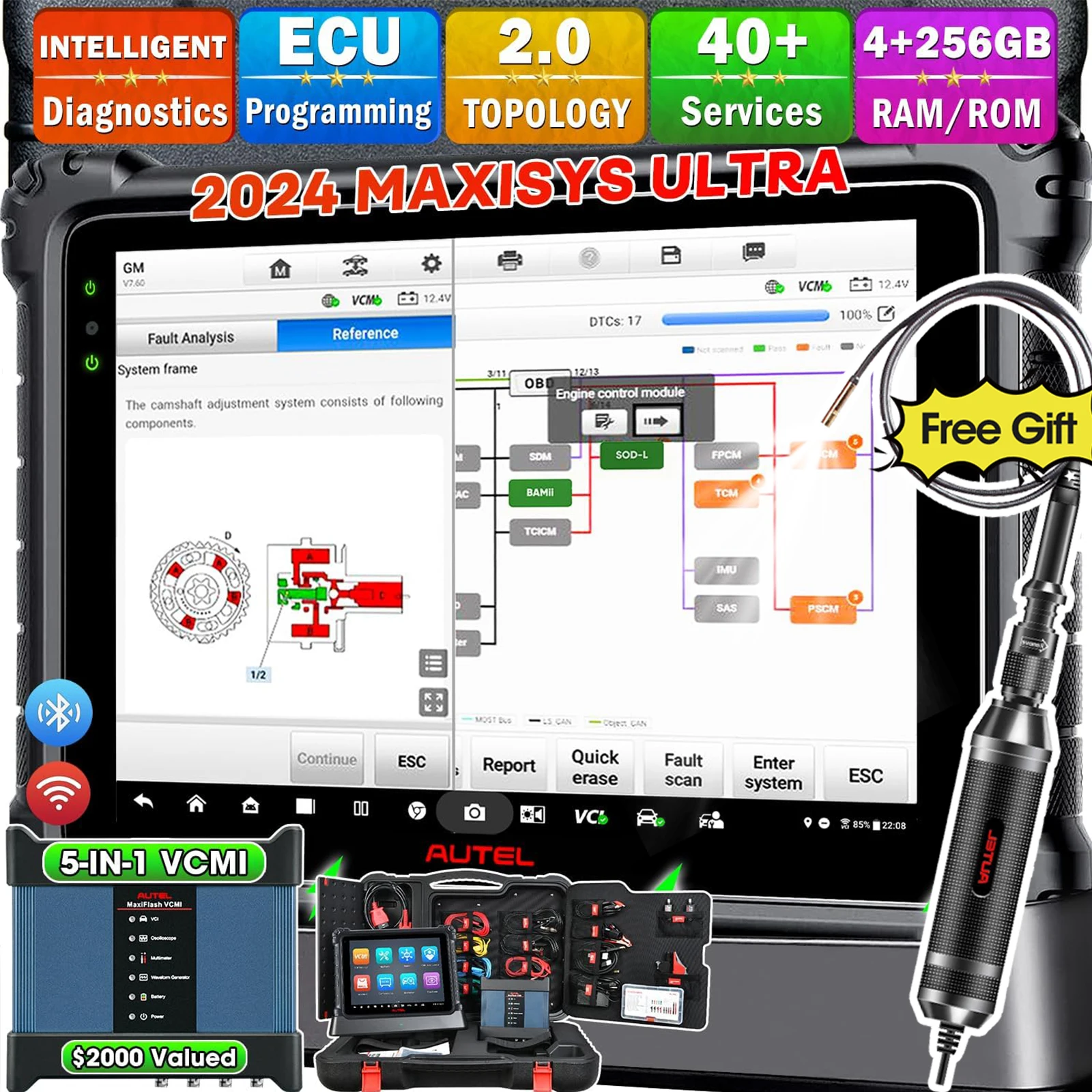 Autel-tableta-de-diagn-stico-inteligente-MaxiSys-Ultra-automotriz ...