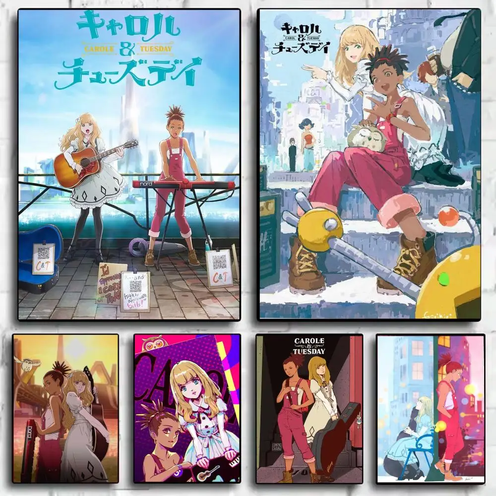C-Carole Tuesday Anime Poster Stickers HD Waterproof Painting Wall Art ...