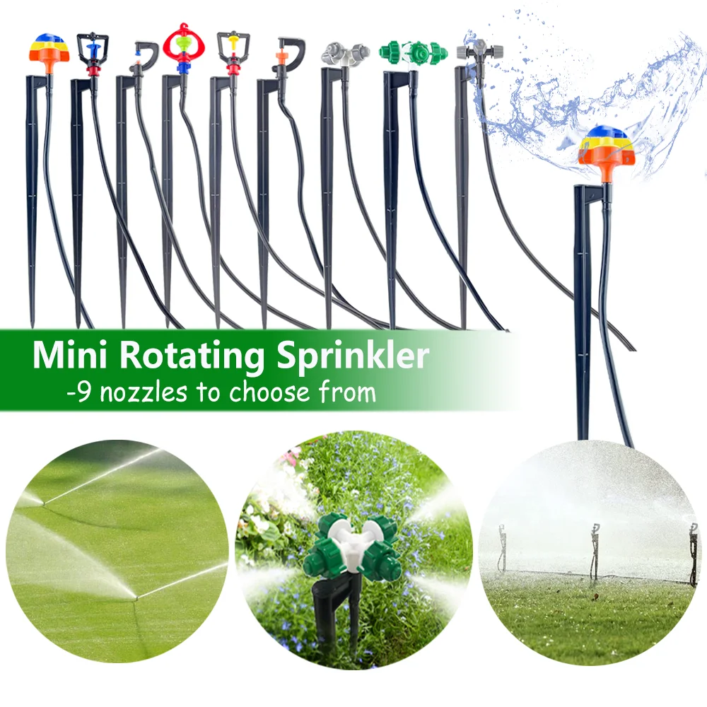 360-Refraction-Sprinklers-Garden-Misting-Nozzles-1-4-Barb-Connector ...