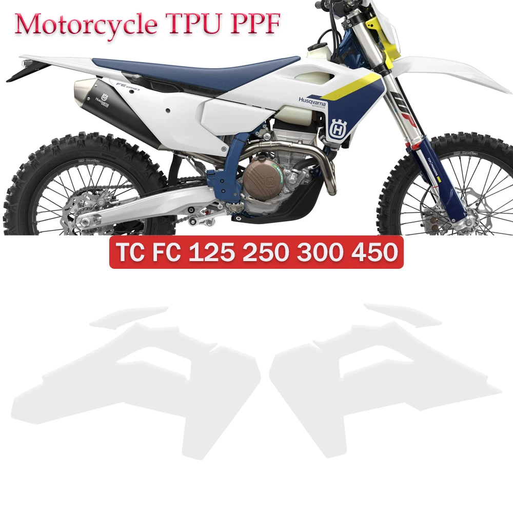 TC FC 125 250 300 450 Paint Protection Film For HUSQVARNA TC125 FC450 ...