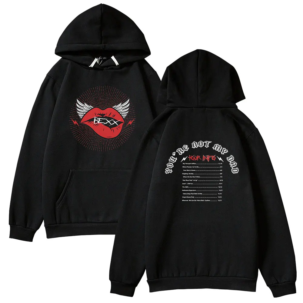 Kallmekris-Bexx-Red-Lips-Merch-Hoodies-Winter-Men-Women-Hooded-Sweet ...