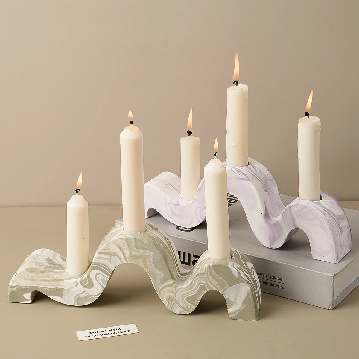 Distort-Lines-Candle-Holder-Silicone-Mold-DIY-Handmade-Irregular-M ...