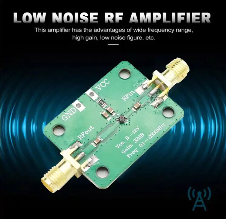 LNA-amplificador-de-RF-de-0-1-2000MHz-32dB-9-12V-27ma-bajo-ruido ...