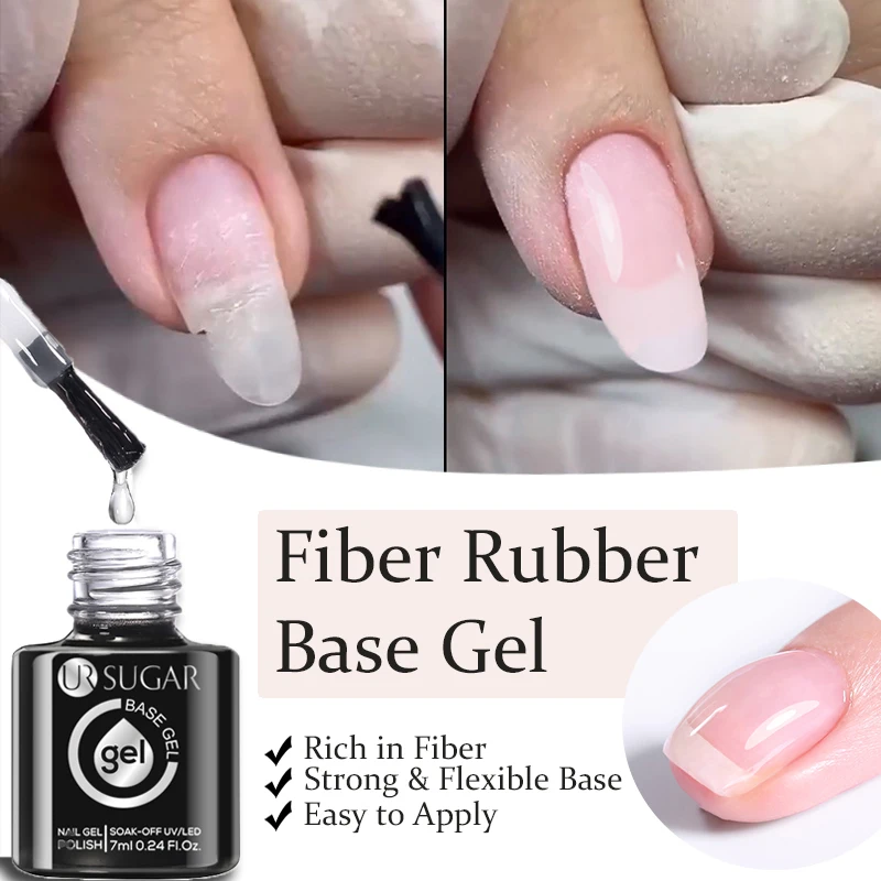 UR-SUGAR-7ml-Fiber-Rubber-Base-Gel-Construction-Repair-Gel-for-Damaged ...