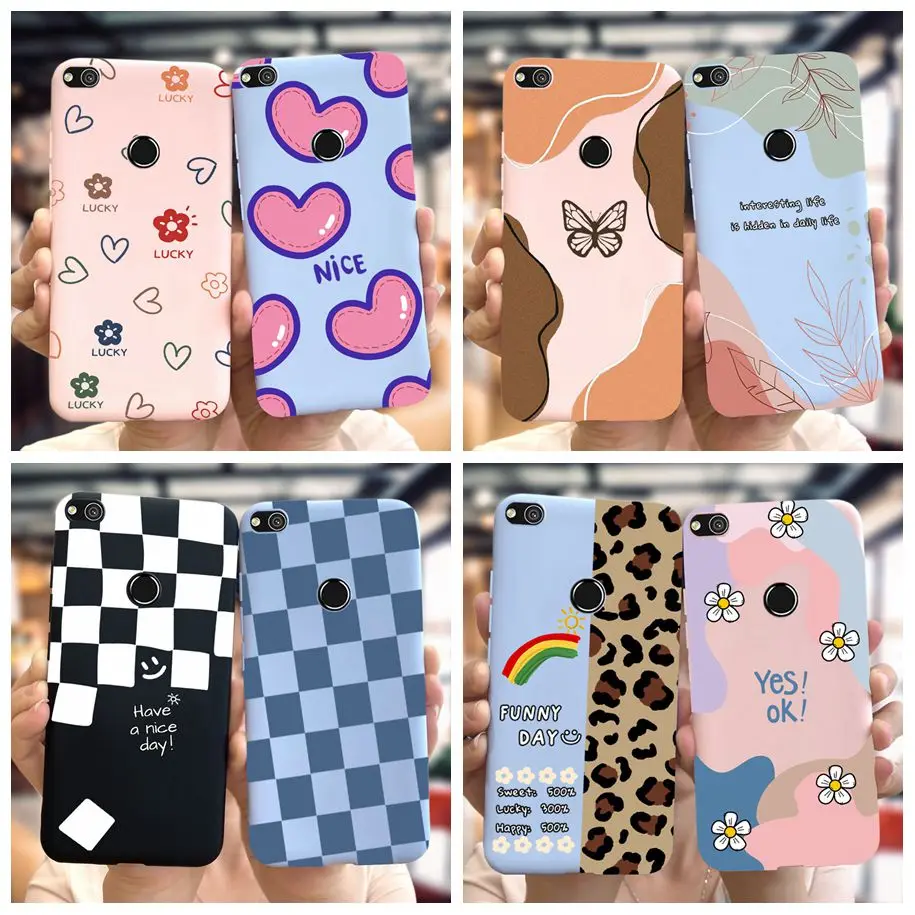 Funda de silicona a prueba de golpes para Huawei P8 Lite 2017, cubierta de teléfono con diseño ...