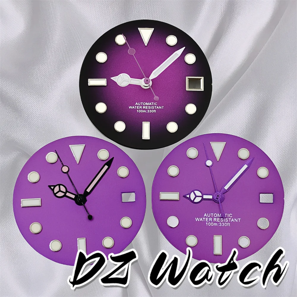DZ new watch accessoriesnic stainless steel dial 29mm Gradient purple ...