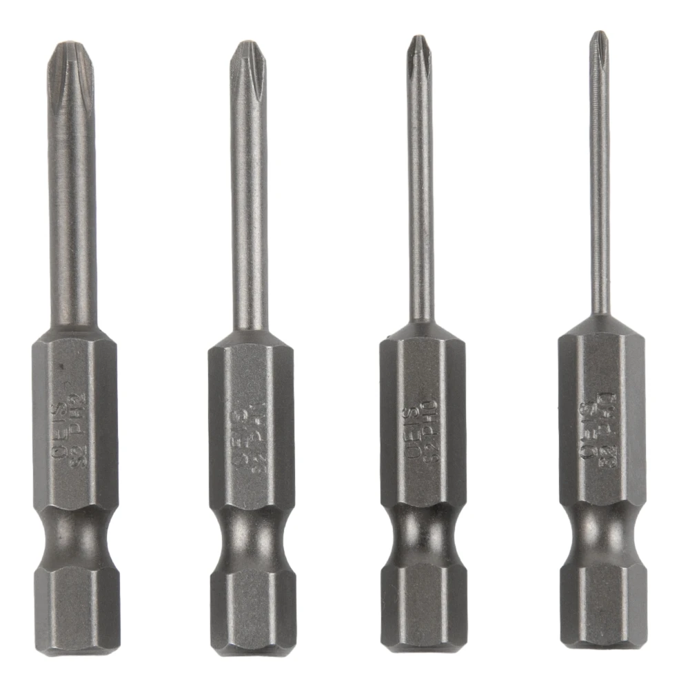 4-Pcs-50mm-Cross-Screwdriver-Bits-6-35mm-Hex-Shank-PH00-PH0-PH-PH2-For ...