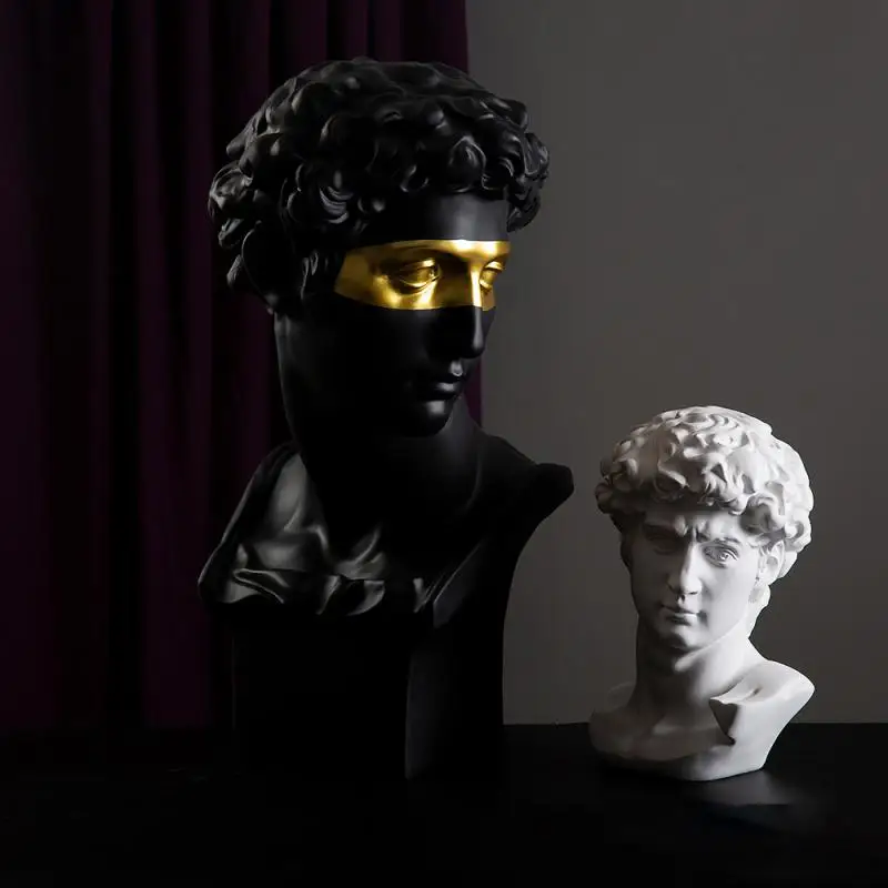 David-Head-Portraits-Greek-Mythology-Figurine-Mini-Plaster-Bust-Statue ...