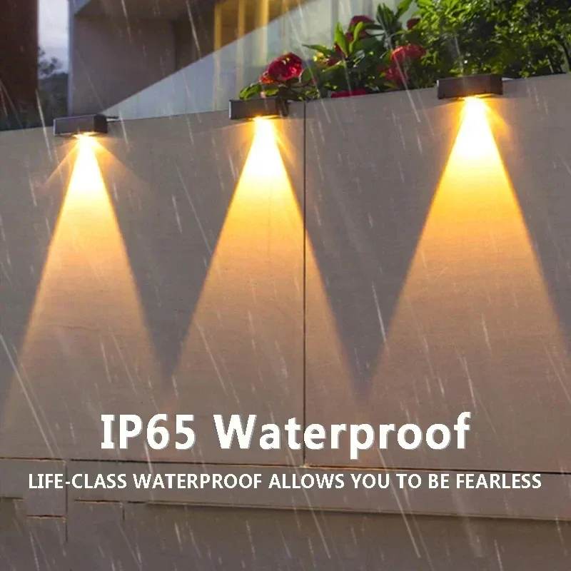 Popular-Outdoor-LED-Solar-Wall-Light-Convex-High-Bright-Fence-Light ...