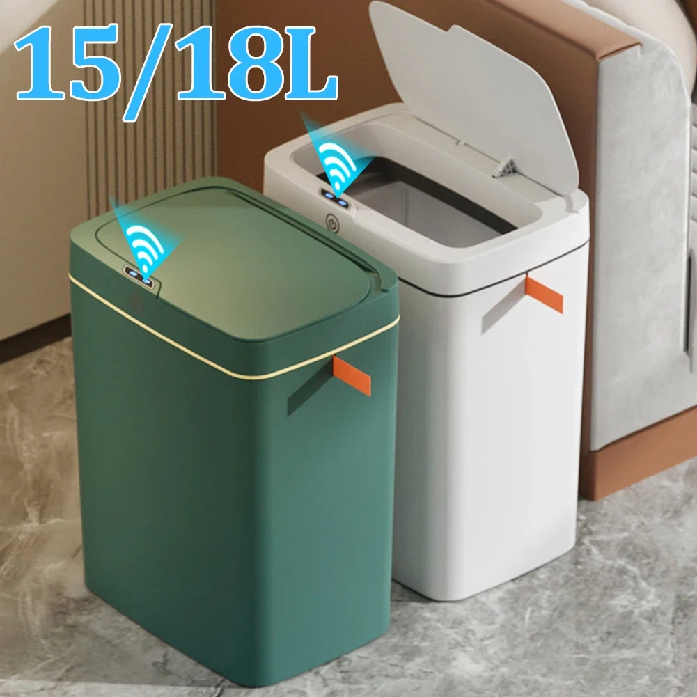 Smart-Trash-Can-Automatic-Sensor-Garbage-Can-15-18L-Rectangular ...