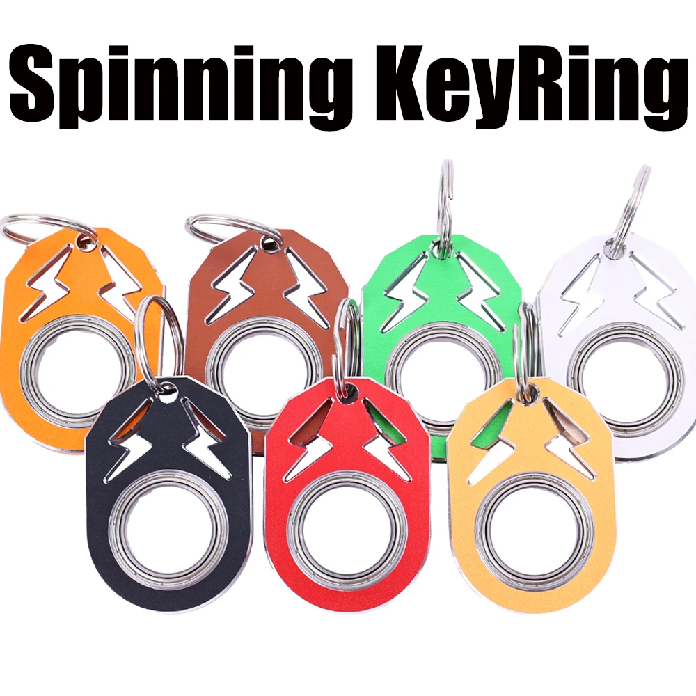 Keychain-Spinner-Anxiety-Stress-Relief-Metal-Fidget-Toys-Spinning ...