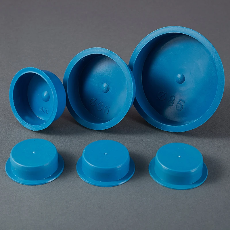 Bouchon-de-tuyau-en-plastique-bleu-bouchon-de-protection-contre-la ...