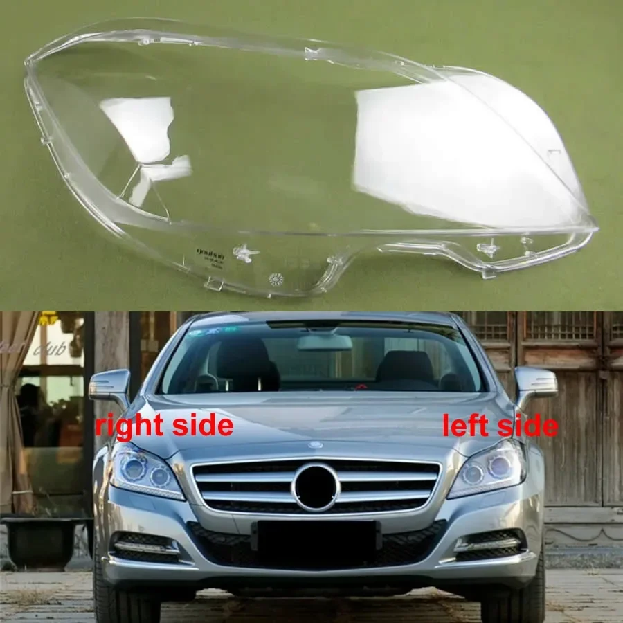 For-Benz-W218-CLS-CLS260-CLS300-CLS350-2012-2016-Headlamps-Lens-Cover ...