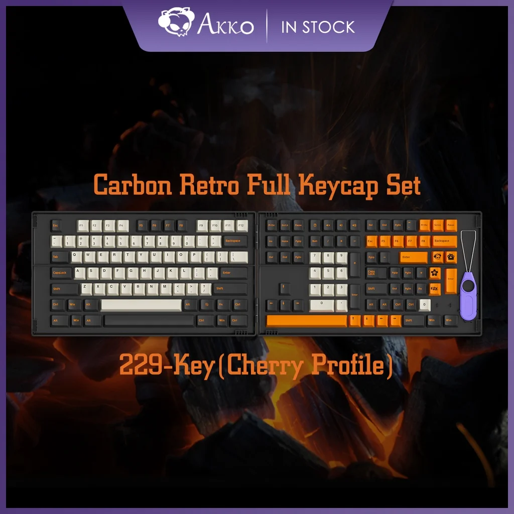 Akko Cherry Profile Keycaps | Keycaps Carbon Double Shot | Akko Carbon ...