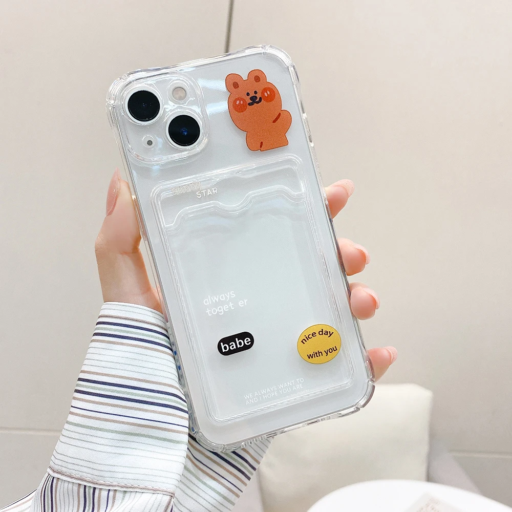 Transparent Card Holder Phone Case – Premium Protection with Built-in ...