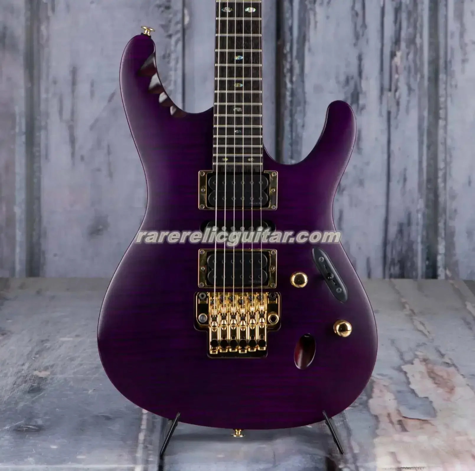 In-Stock-Herman-Li-EGEN-Transparent-Violet-Flat-Electric-Guitar-Floyd ...