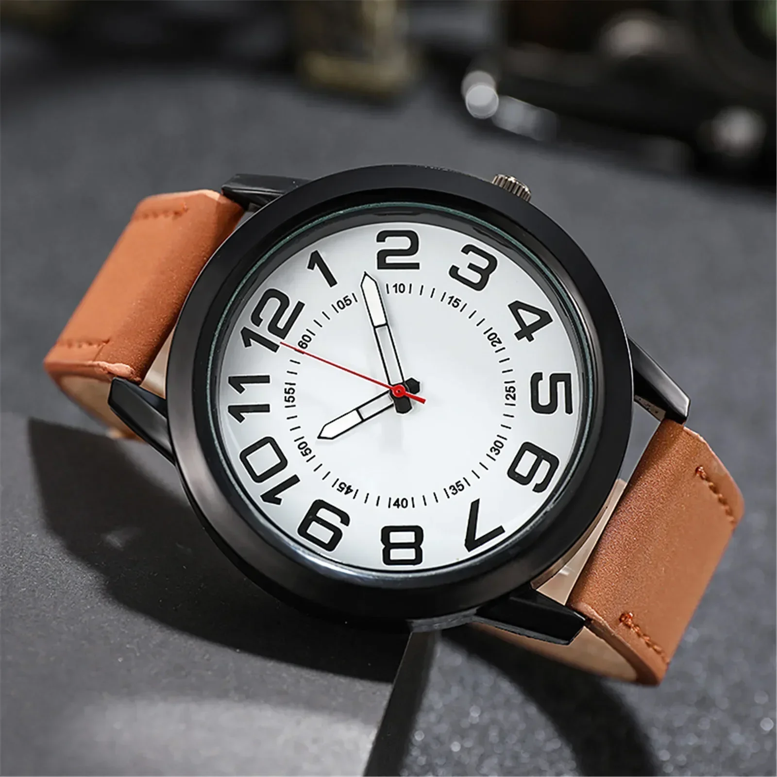 Fashion Casual Round Men's Quartz Watches Business Waterproof Male ...
