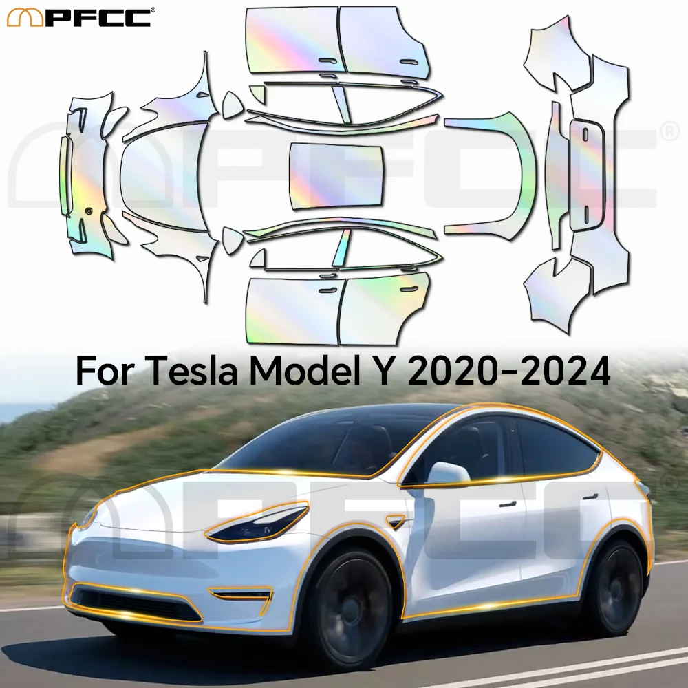 9Mil For Tesla Model Y 2020-2023 Paint Protection Film TPU Scratch ...