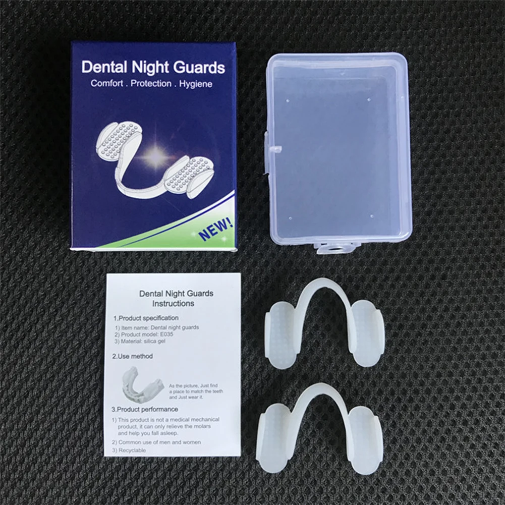 2Pcs Silicone Teeth Mat Soft Mouth Grinds Universal Anti-wear Silicone ...