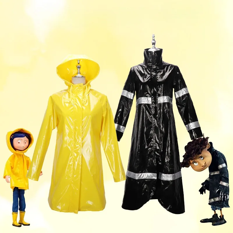 Movie Coralin Cosplay Costume Wybie COS Coat Adult Halloween Dress Up ...