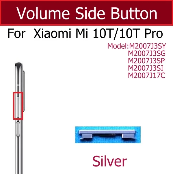 Volume-Side-Button-For-Xiaomi-Mi-10T-10T-Pro-Power-Volume-Control ...