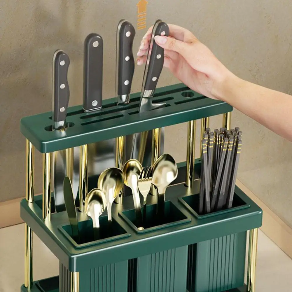New-Kitchen-Cutlery-Holder-Spoon-Fork-Chopstick-Storage-Rack-Utensils ...