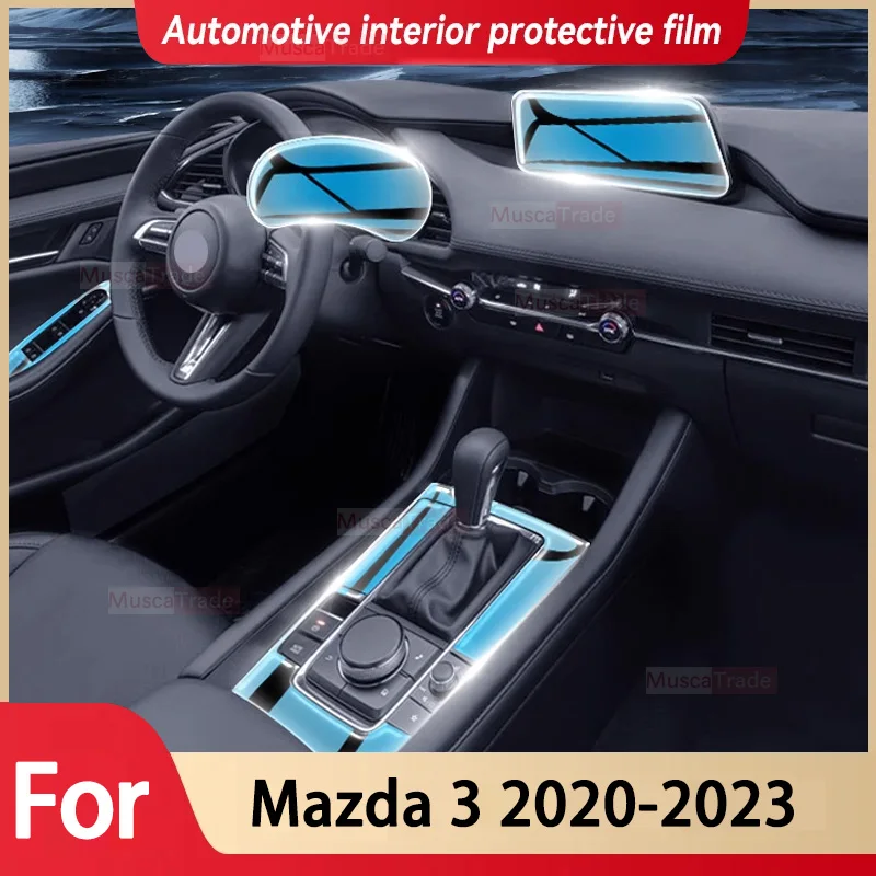 For-Mazda-3-2020-2023-Car-Interior-Center-Console-Screen-Protective ...