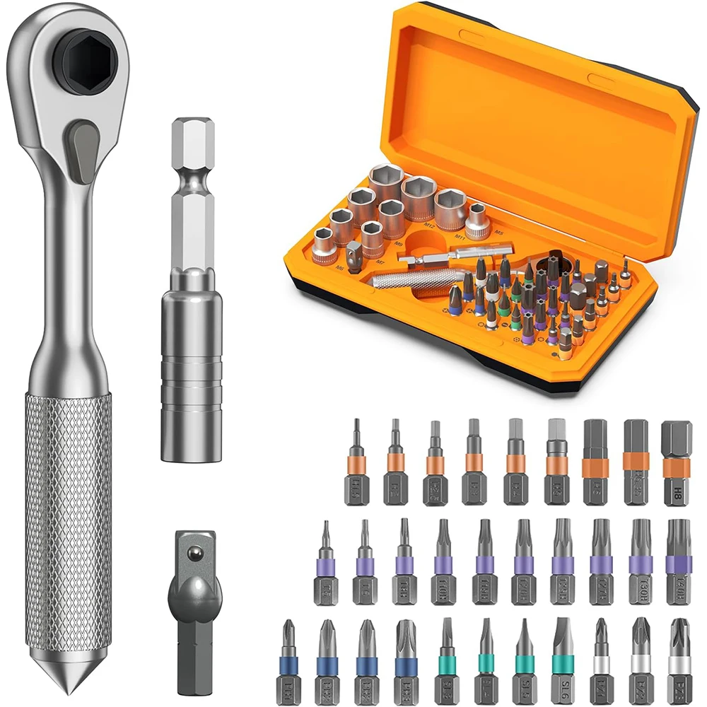 42 in 1 Cordless Wireless Ratchet Screwdriver Precision Magnetic Small ...
