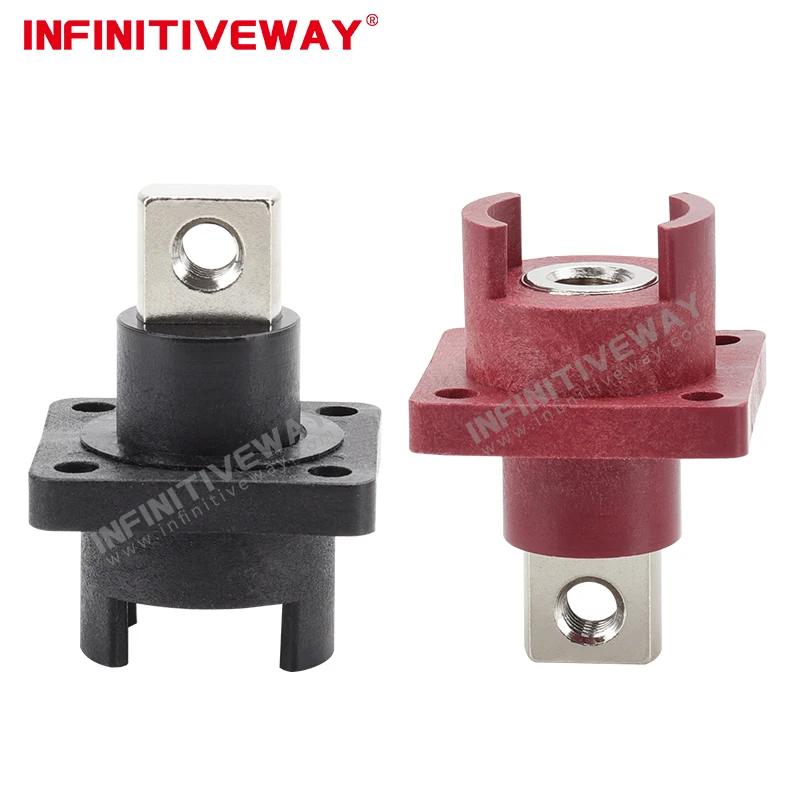 120A M8 M6 Thread Square Shaped Wall-Through Busbar Type Terminal with ...