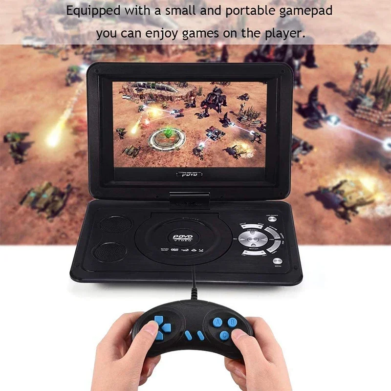 2021-New-13-Inch-HD-Portable-Rotating-Screen-Smart-TV-VCD-DVD-Player ...