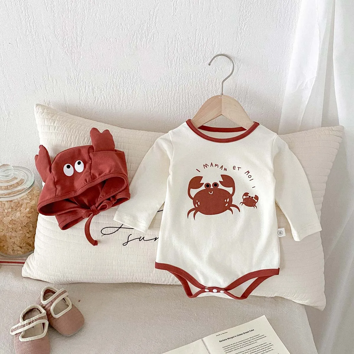 INS-Style-Infant-Romper-2024-Autumn-New-Korean-Version-Crab-Shaped ...